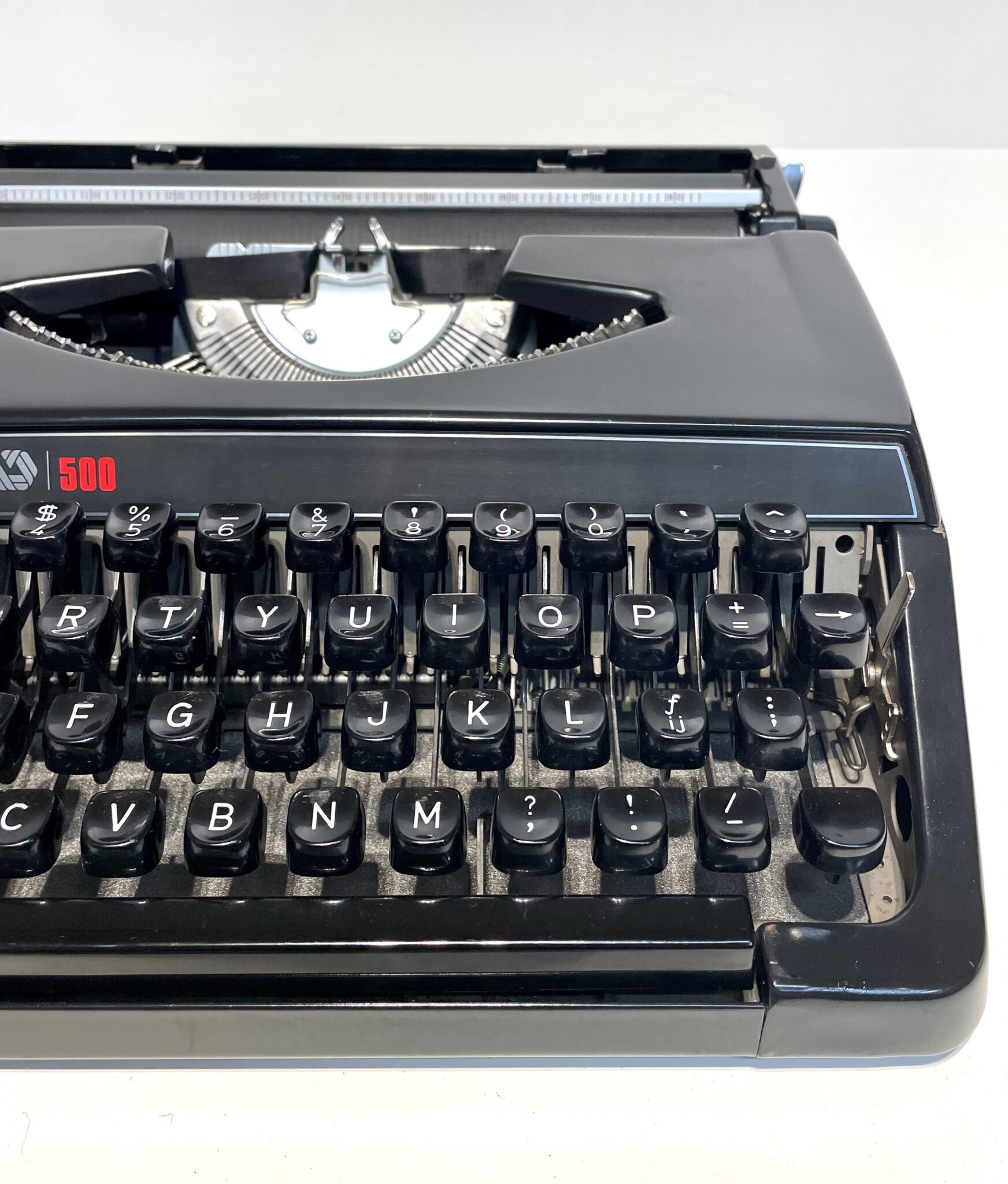 Werkende vintage zwarte typemachine Vendex (Brother) 500 zwart uit 1980 ...