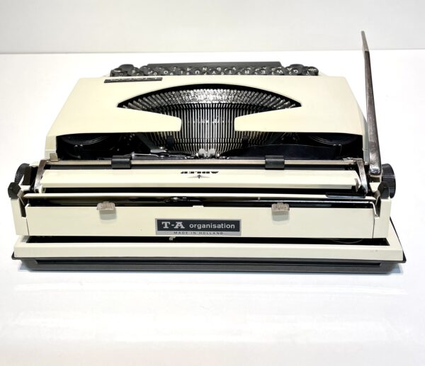 Adler Tippa witte vintage werkende typemachine wit met script/cursief ...