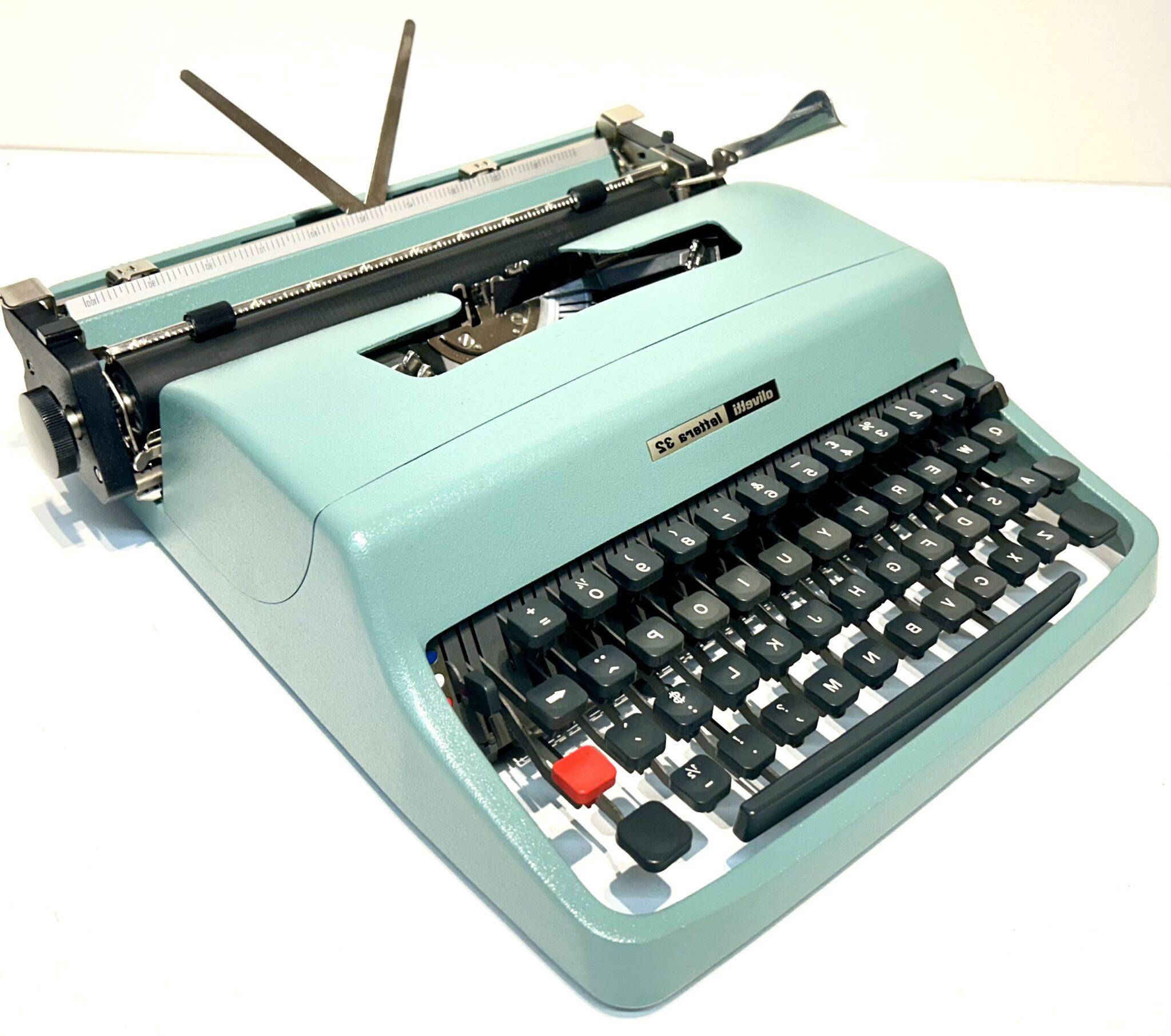Olivetti Lettera 32 vintage zeegroene werkende typemachine uit 1978 ...